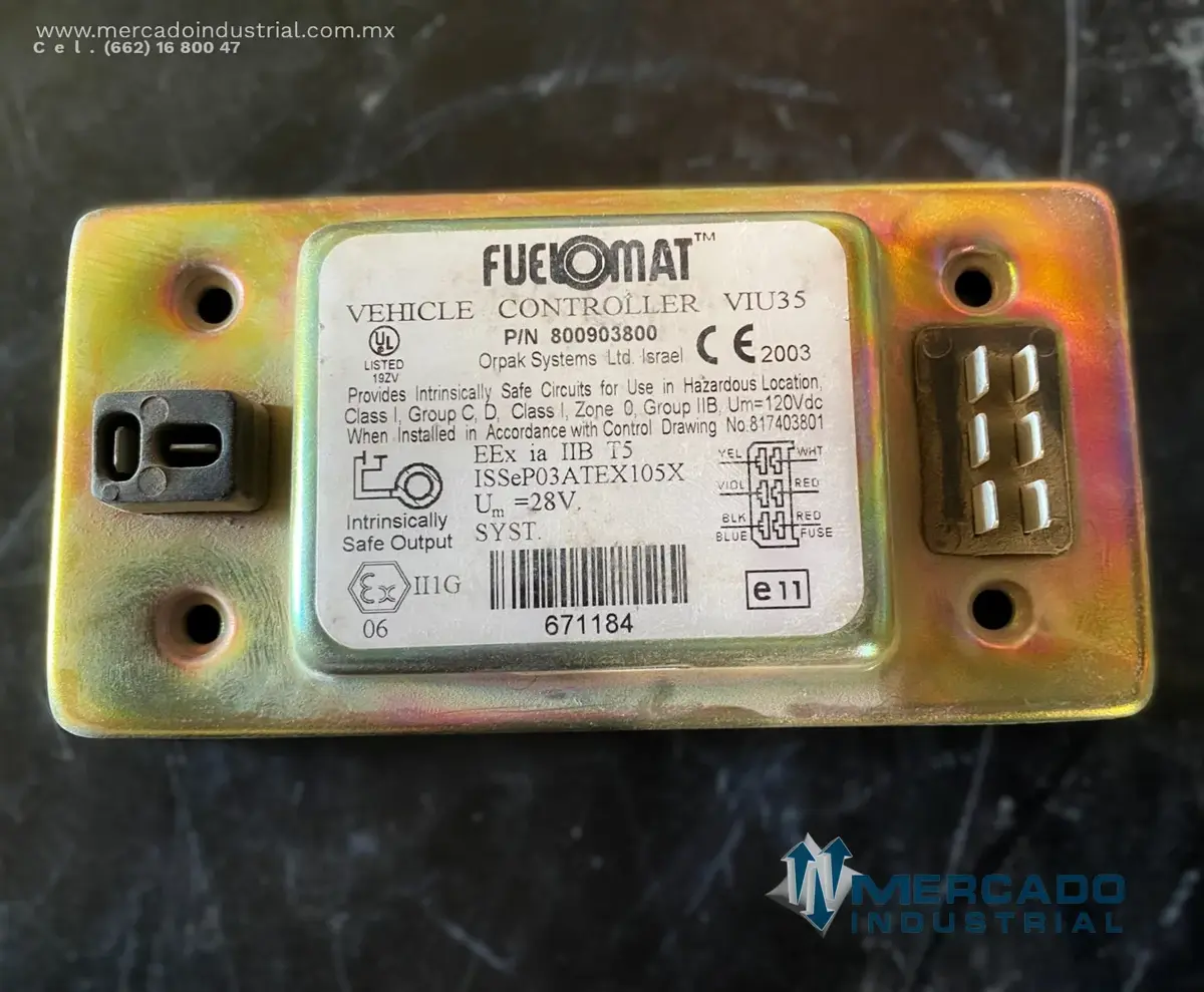 Chip controlador de vehiculo VIU35 parte 800903800 marca FUELCOMAT ...