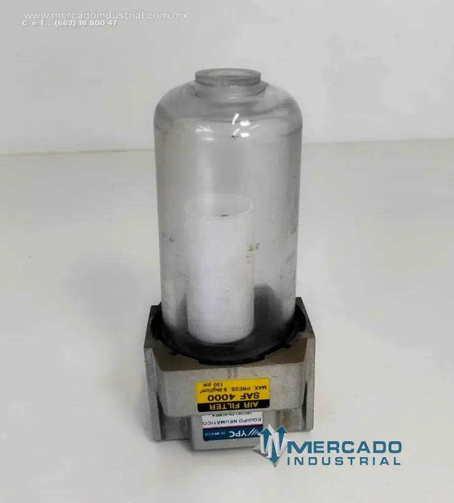 Filtro de aire neumático 150 PSI modelo SAF-4000 marca YPC - Mercado ...