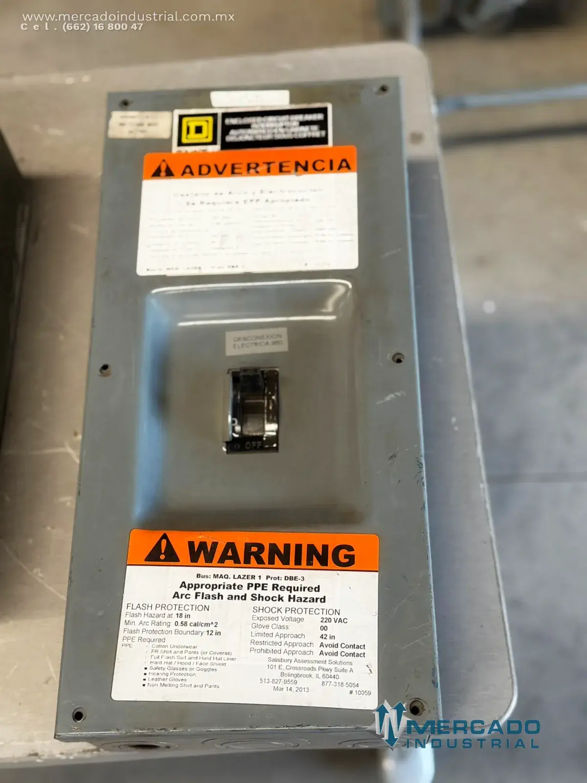 Interruptor de seguridad 30A 250V modelo FAL32030 marca SQUARE D ...